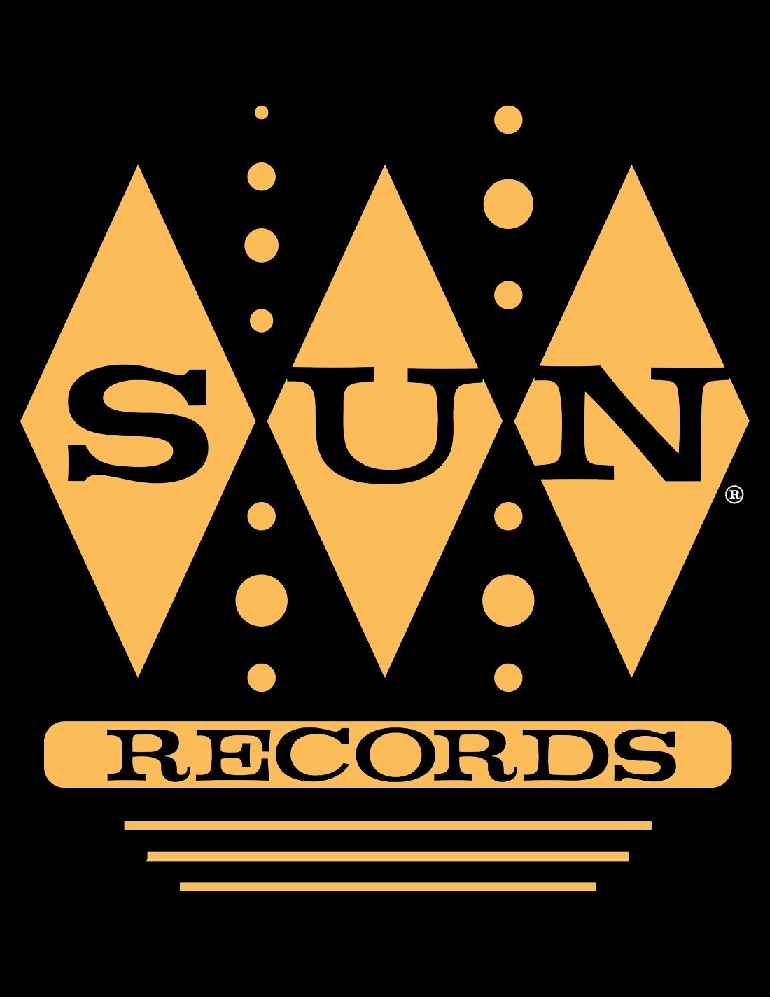 Diamonds Sun Records Männer Logo retro T-Shirt Männer T-Shirts